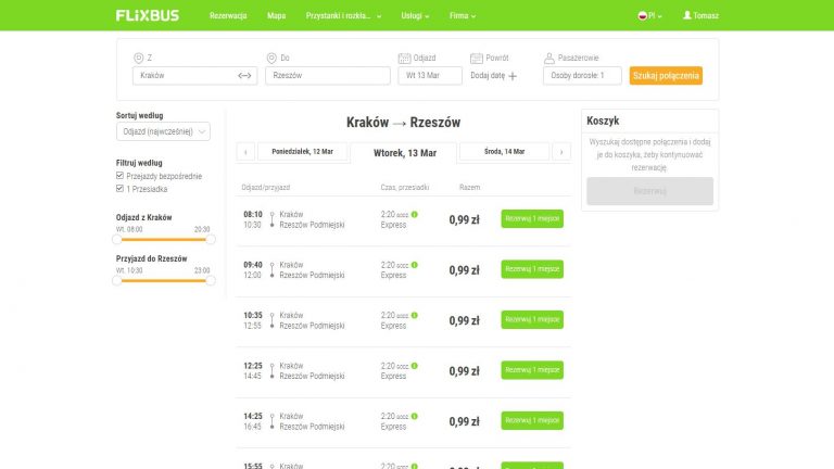 Zakup biletu FlixBus – krok po kroku / instrukcja - Turysta.org