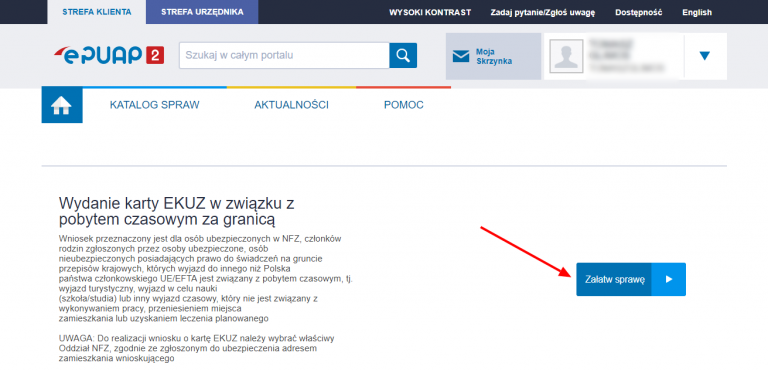 Jak wyrobić kartę EKUZ przez Internet - instrukcja krok po kroku ...