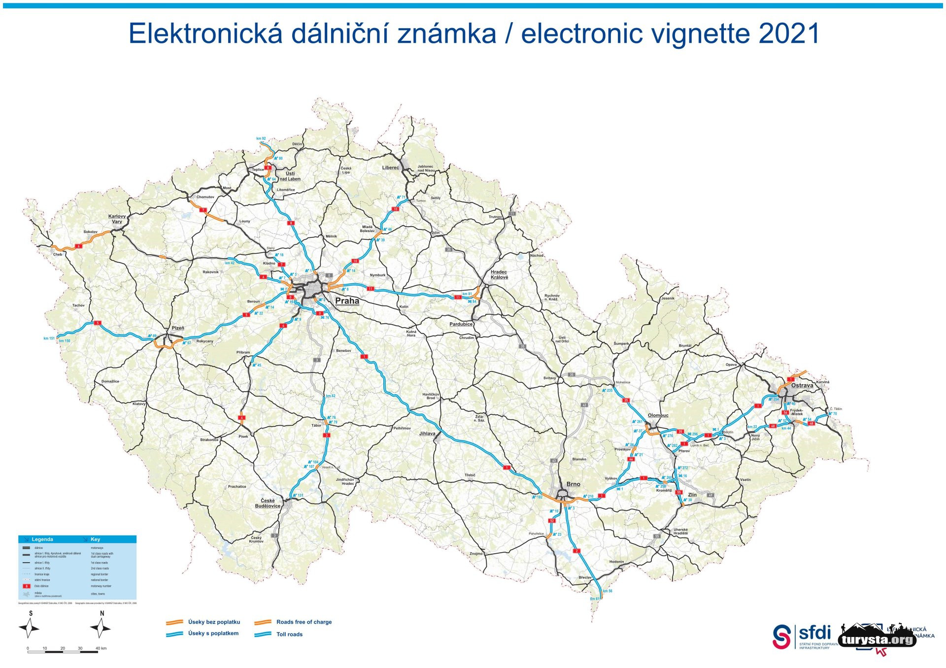 Czechy Mapa / Mapy Czech Szczegolowa Mapa Czech W Jezyku Angielskim ...