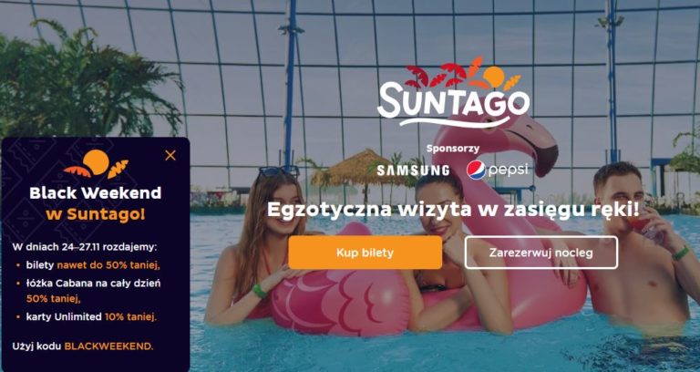 Bilety wstępu do Suntago Park Wodny do 50% taniej - Turysta.org
